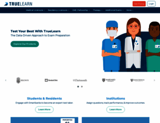 Access truelearn.com. TrueLearn SmartBanks for Exam Prep