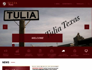 Access tuliatexas.org. Home | City of Tulia