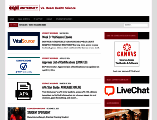 Access vbhs.ecpi.net. ECPI University – Virginia Beach Health Science