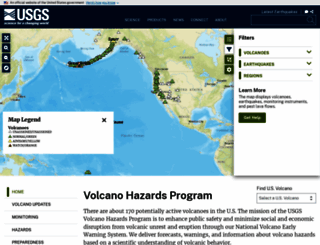 Access volcanoes.usgs.gov. USGS: Volcano Hazards Program