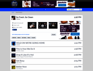 Access wbqt.tunegenie.com. Hot 96.9 On Air Playlist