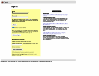 Access webapp.icarol.com. iCarol - Sign On