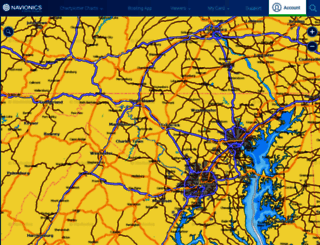 Access webapp.navionics.com. Navionics ChartViewer