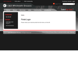 Access webapps.cswg.com. Portal Login | C&S Wholesale Grocers