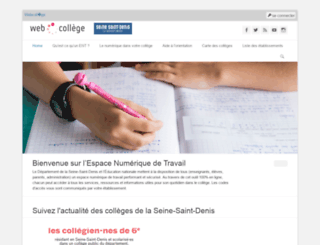 Access webcollege.fr. Webcollege