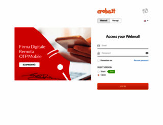 Access webmail.aruba.it. Webmail Aruba