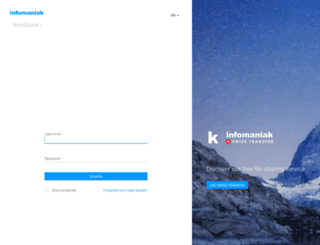 Access webmail.infomaniak.net. Infomaniak