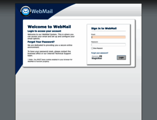 Access webmail.jscomm.net. MagicMail Server: Login Page