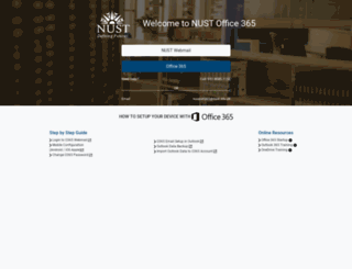 Access webmail.nust.edu.pk. NUST Webmail