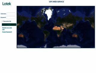 Access webservice.lotek.com. Login - Lotek Web Service