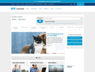Access wellness.bcbsla.com. Health Library