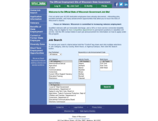 Access wiscjobs.state.wi.us. State of Wisconsin Government Jobs - Job ...