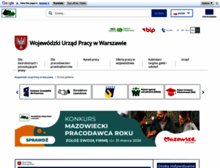 Access wupwarszawa.praca.gov.pl. Strona główna | WORTAL