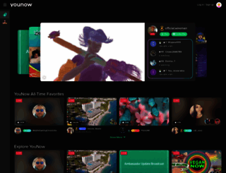 Access younow.com. YouNow