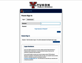 Access yukonps.powerschool.com. Student and Parent Sign In