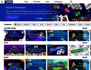 Access zone.msn.com. Microsoft Casual Games - The Zone