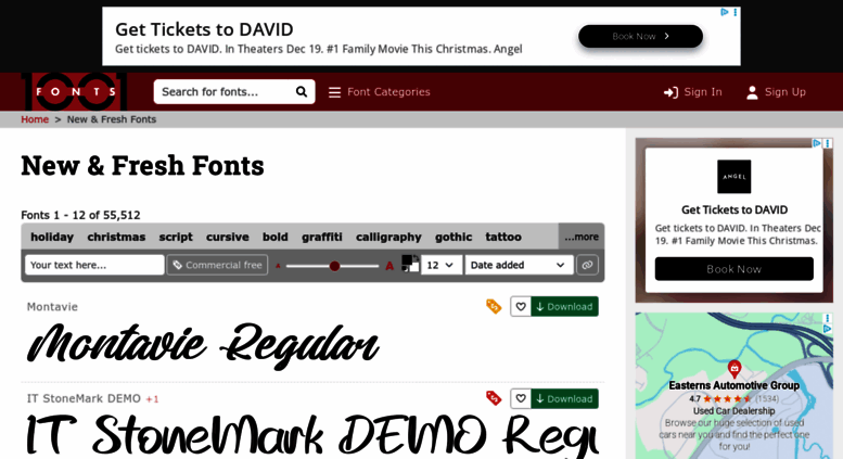 Access 1001fonts.com. 1001 Fonts · Free Fonts Baby!