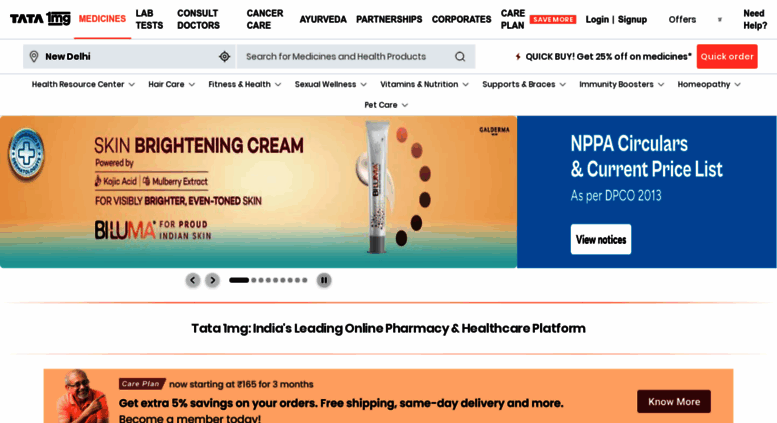 Access 1mg.com. Online Pharmacy India | Buy Medicines from India's ...