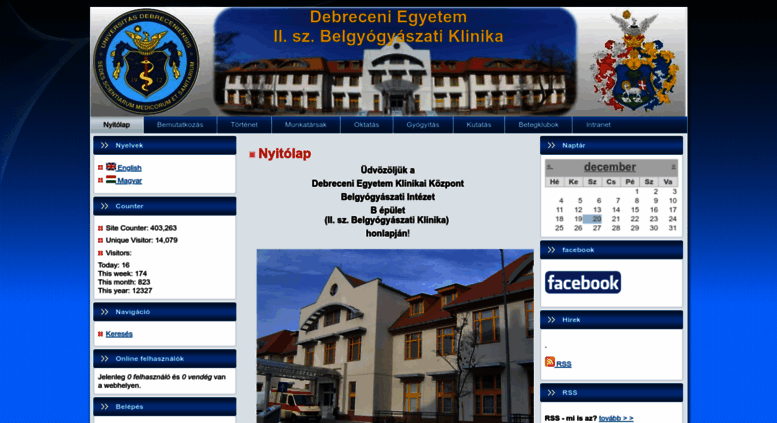 Access 2bel.med.unideb.hu. Welcome | University of Debrecen 2nd ...