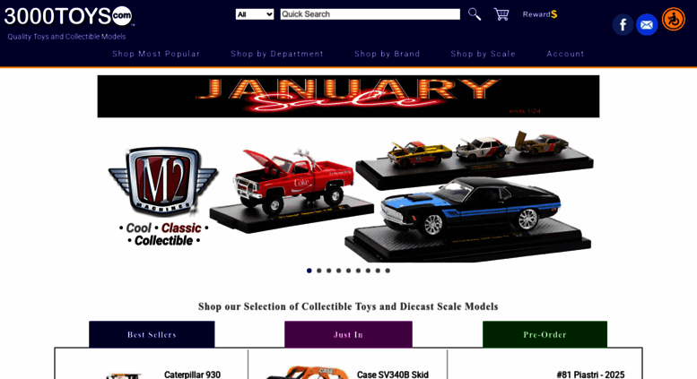 Access 3000toys.com. 3000toys.com - Collectible Diecast Models and Toys