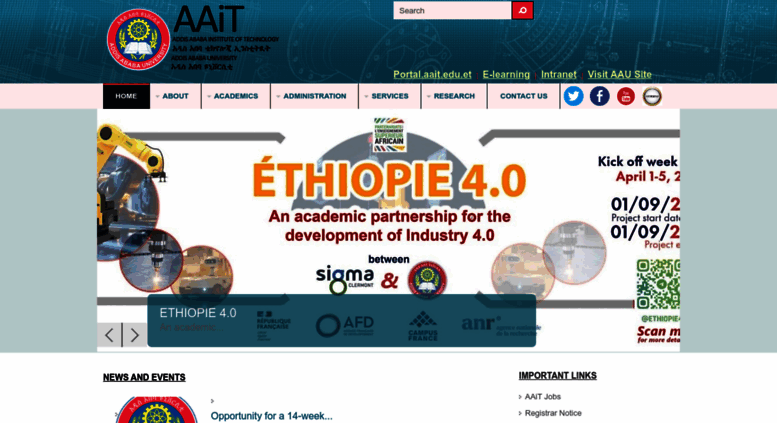 Access aait.edu.et. AAU | AAIT- 5 Kilo | Inspires Technology