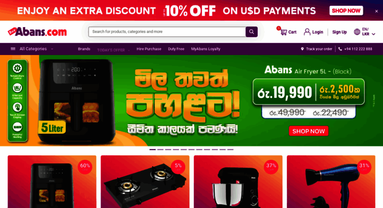 Access abans.lk. Buyabans.com - Online Shopping In Srilanka