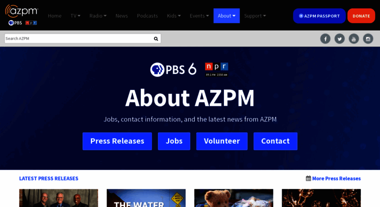 Access about.azpm.org. About | About AZPM - AZPM