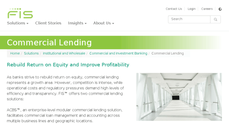 Access acbs.com. Enterprise Commercial Lending Solutions - FIS