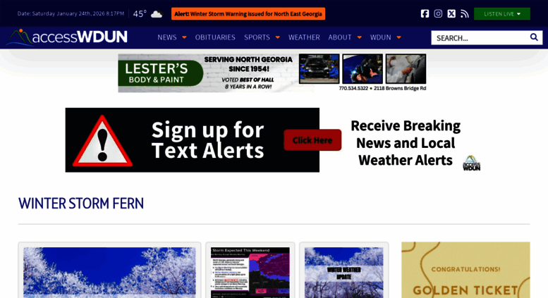 Access accesswdun.com. AccessWDUN | Where North Georgia Comes for News