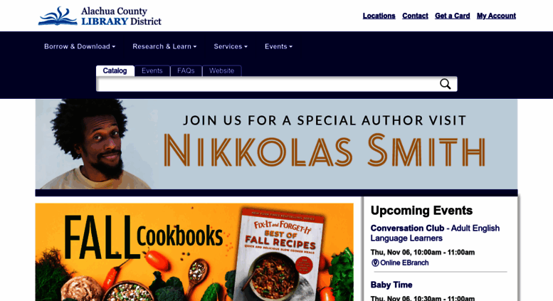 Access aclib.us. Alachua County Library District