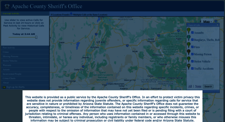 Access acso.crimegraphics.com. CrimeGraphics.com
