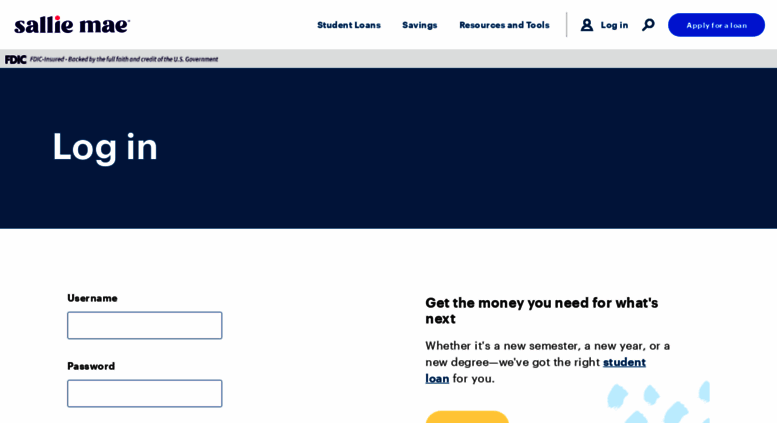 Access activitycenter.salliemae.com. Login | Sallie Mae