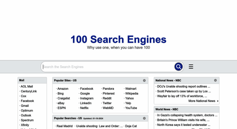 Access addon.100searchengines.com. 100 Search Engines Search Engine
