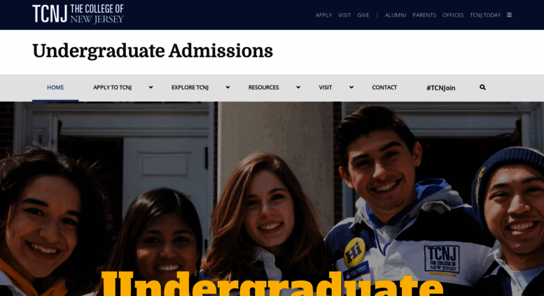 Access admissions.tcnj.edu. The College of New Jersey | Undergraduate ...