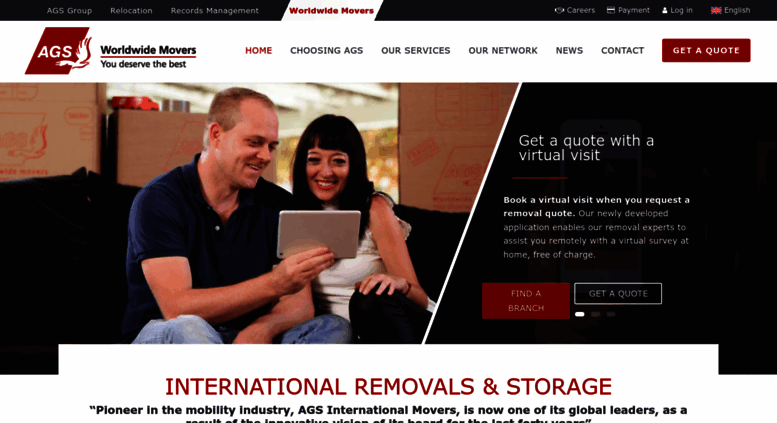 Access agsmovers.com. International Movers (Worldwide Movers) - Movers ...