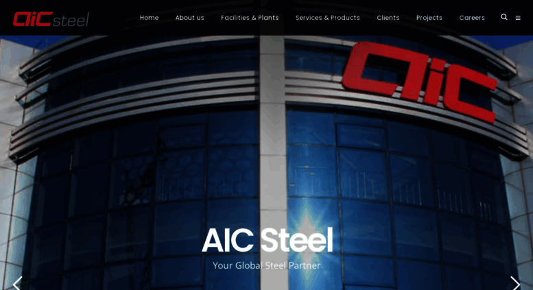 Access aicsteel.com. AIC STEEL – Arabian International Company For Steel