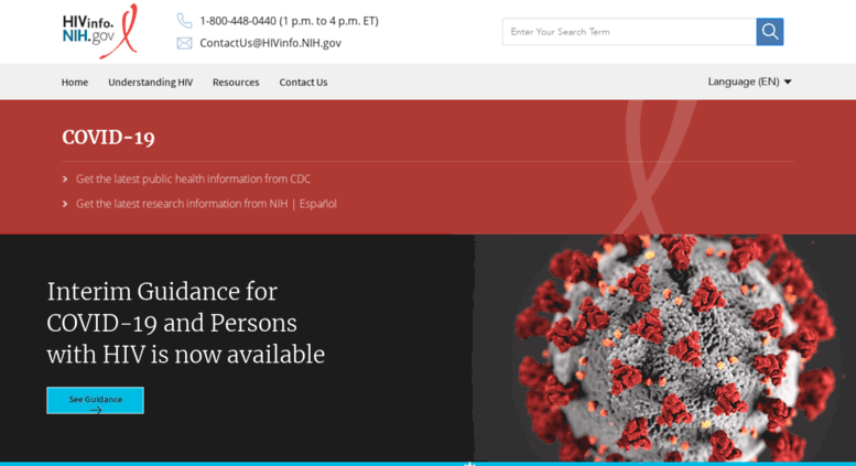 Access aidsinfo.nih.gov. HIVinfo | Information on HIV/AIDS Treatment ...