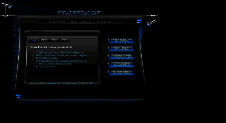 Access allaturkaa.de. AllaTurkaa Flatcast Türkce yardım ve tema