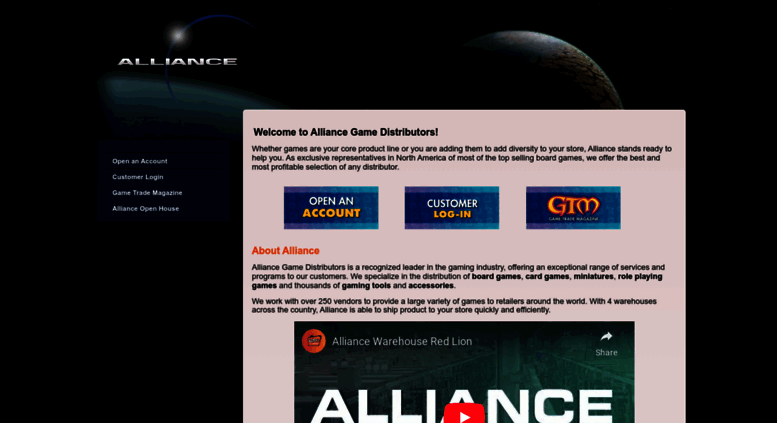 Access alliance-games.com. Alliance Game Distributors, Inc. - Welcome ...