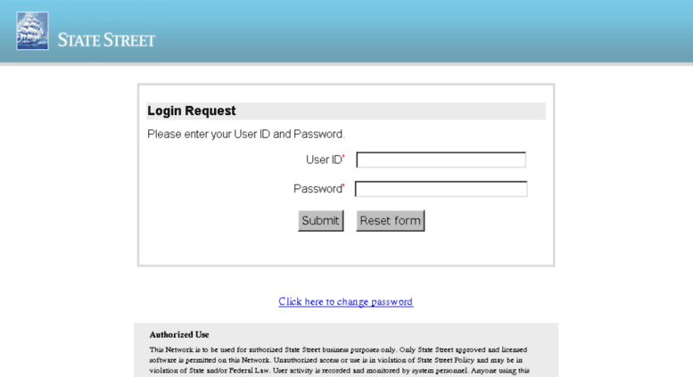 Access alphafrontier.statestreet.com. State Street Login