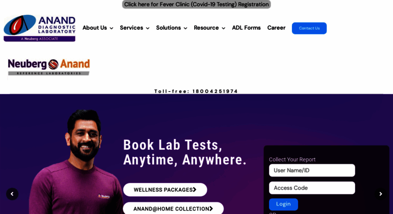 Access anandlabreports.com. Anand Diagnostic Laboratory Reports - WE ...