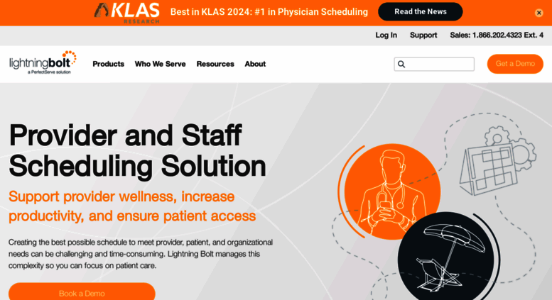 Access app1.lightning-bolt.com. Physician Scheduling Software - KLAS #1 ...