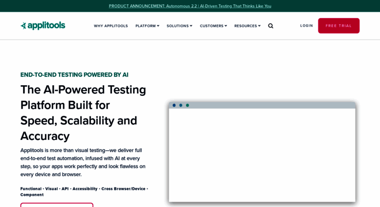 Access Automated Visual Testing With Visual Ai