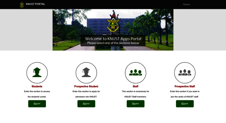 Access apps.knust.edu.gh. KNUST APPS PORTAL