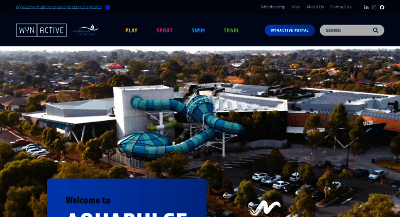 Access aquapulse.wynactive.com.au. Home - AquaPulse