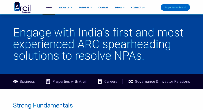 Access arcil.co.in. Home | Arcil