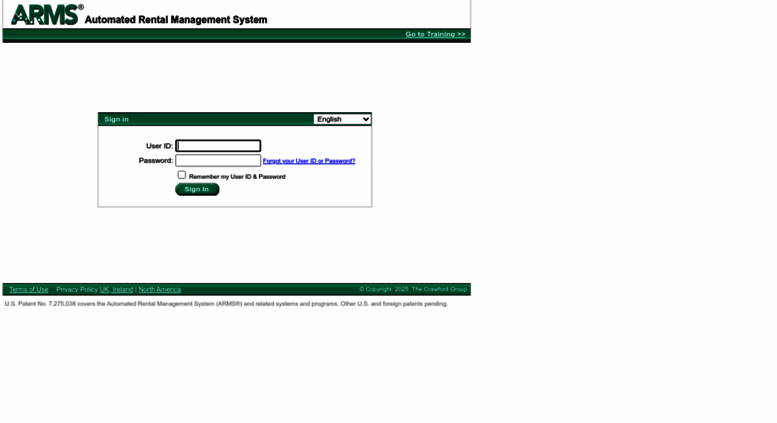 Access armsweb.com. ARMS® - Automated Rental Management System