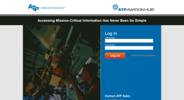 Access aviationhub.aero. ATP Customer Log In - SSO