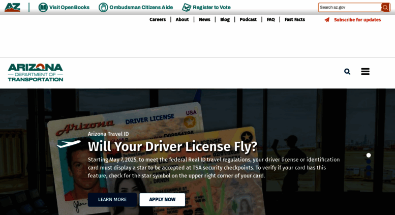 Access azdot.gov. Home | ADOT