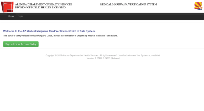 Access azmmvs.azdhs.gov. :: Arizona Medical Marijuana Verification ...